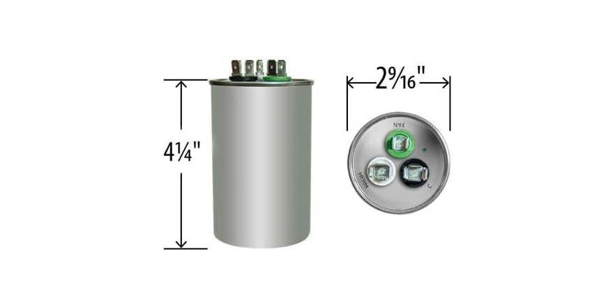 Replacement Round Dual Universal Capacitor