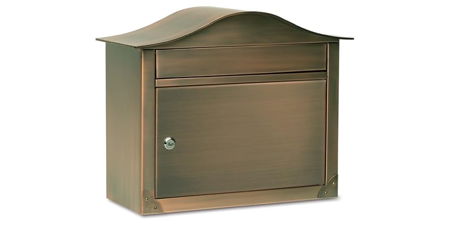 Peninsula Antique Copper Wall Mount Mailbox
