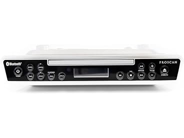 (NEW) PROSCAN ELITE Under Counter CD Player with Clock Radio and Bluetooth