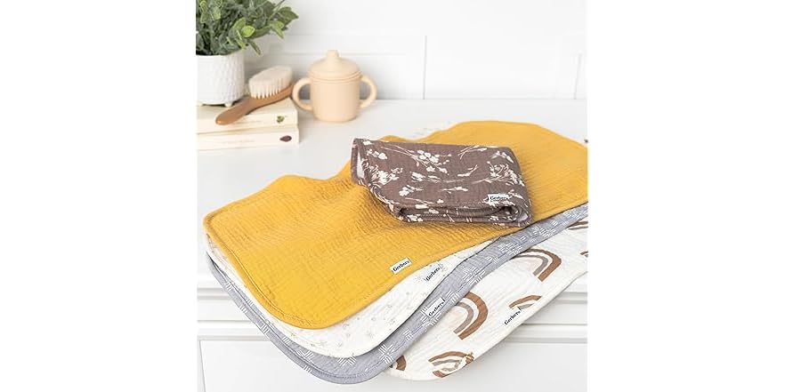 Gerber Gerber Baby Unisex Muslin Burp Cloths 6-Pack, Mul
