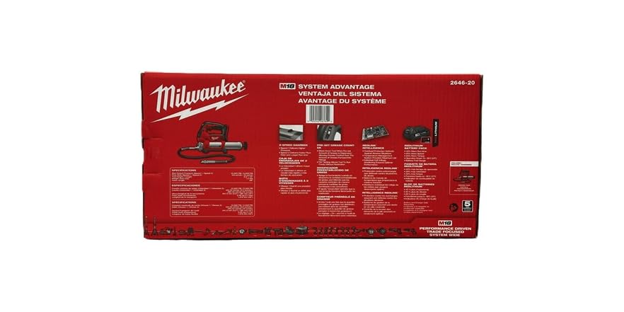 Milwaukee 2646-20 M18 2-Spd Grease Gun Bare Tool