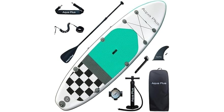Aqua Plus Inflatable SUP - 10'6"x33"x6" Chess