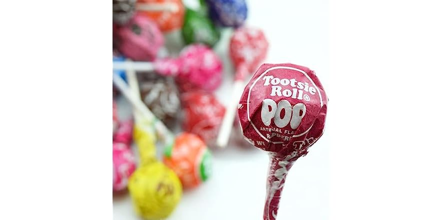 Tootsie Pops Red Raspberry, 4 lb Bulk
