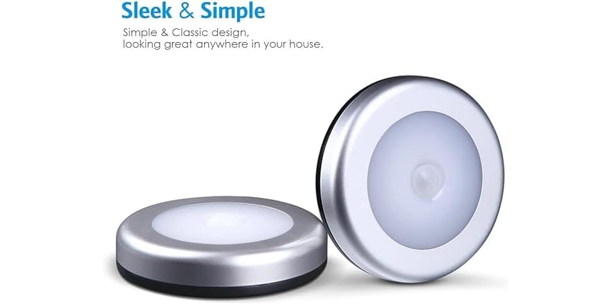 6 PC Battery-Powered Motion Sensor Light
