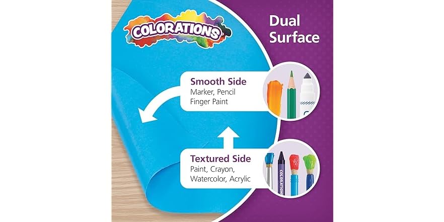 Colorations Bright Blue Paper Roll 36" x 1000'