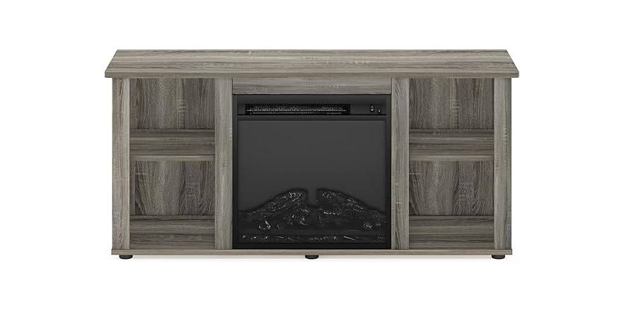 Furinno Jensen Fireplace Entertainment Center
