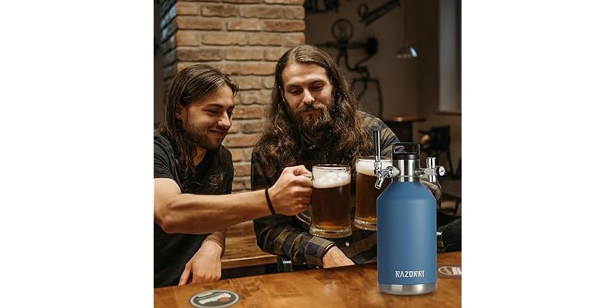 Razorri Comodo Beer Growler Blue 128oz
