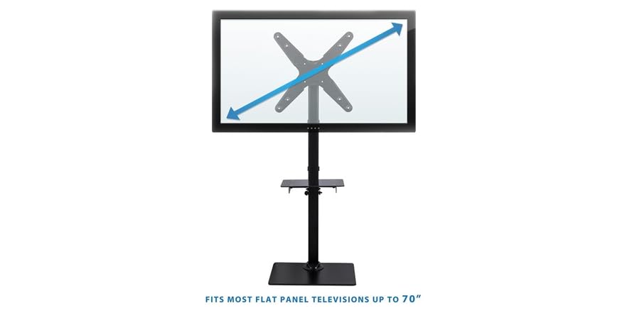 Mount-It! MI-877 Steel TV Floor Stand, 32-70" TVs