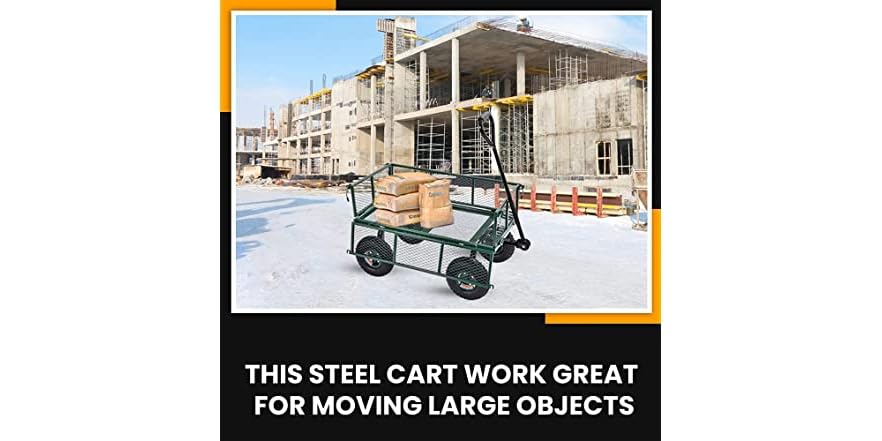 Juggernaut Carts Steel Utility Garden Wagon