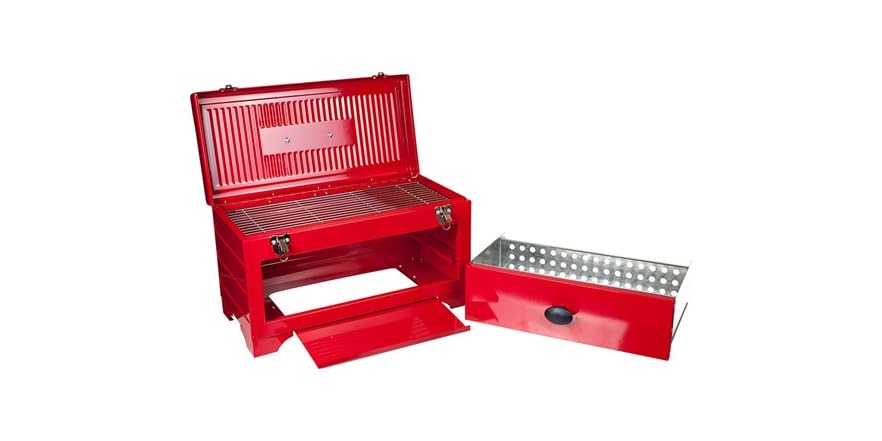 Portable Toolbox Style Charcoal Grill
