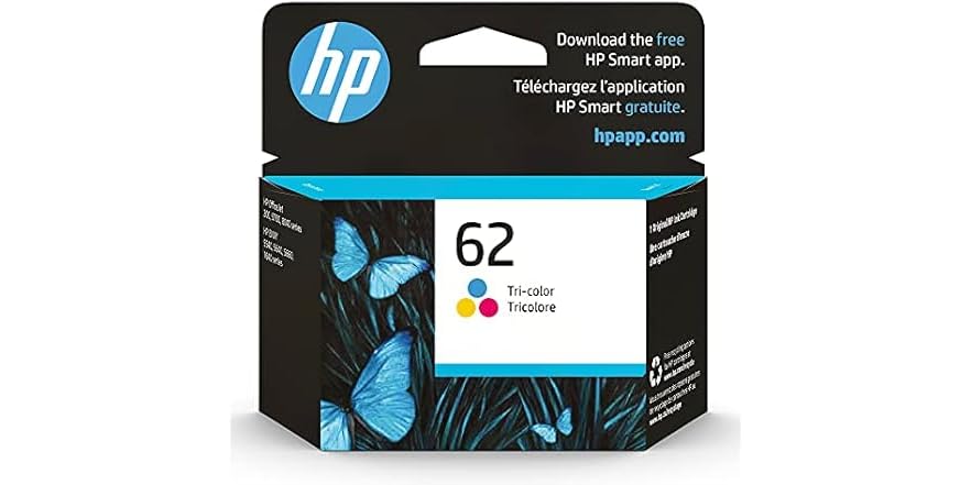 HP 62 Tri-color Ink Cartridge