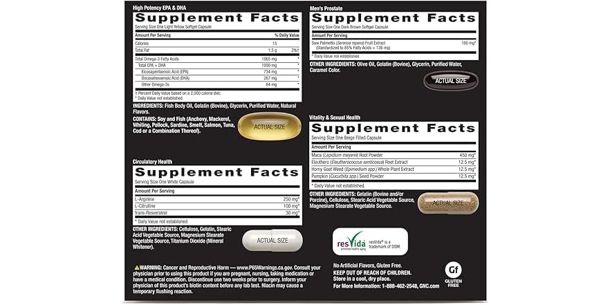 Men Performance Capsule - 30 Vitapaks