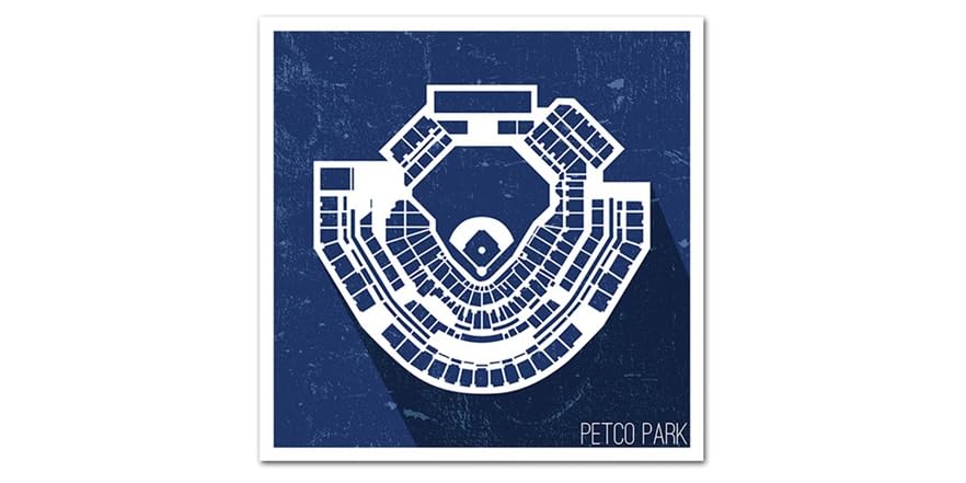 MLB Stadium Seating Map Poster, 2 Sizes