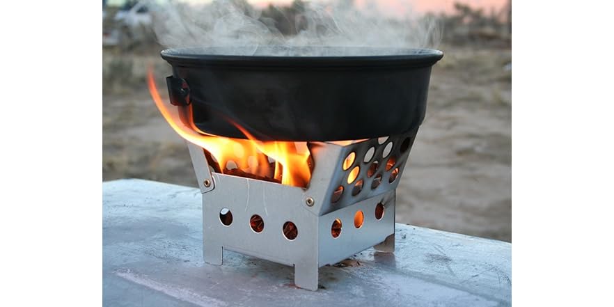 Cube Stove with 2 Fire Starters
