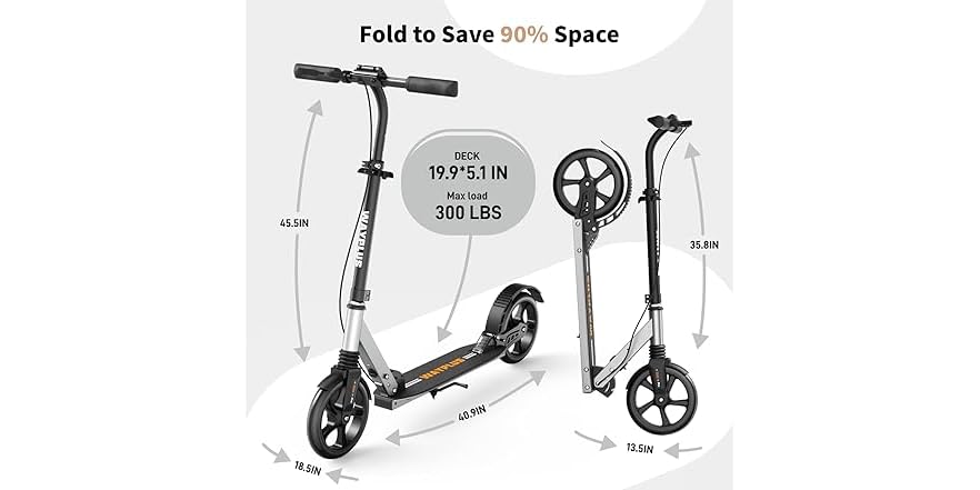 WAYPLUS Foldable Kick Scooter