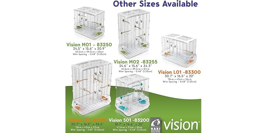 Vision M02 Wire Bird Cage