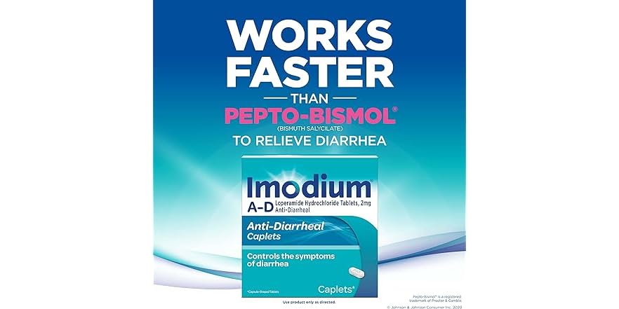 Imodium A-D Diarrhea Relief, 24 Caplets