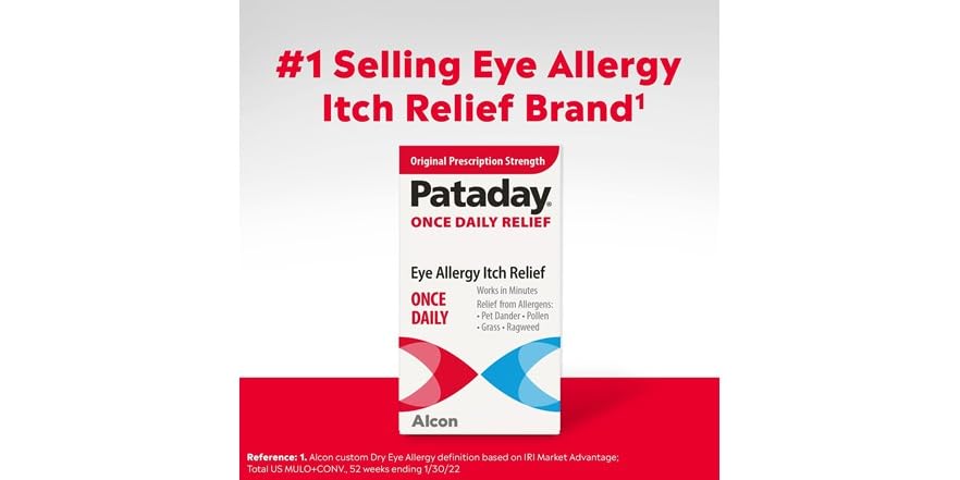 Pataday Allergy Relief Eye Drops 2 Pack