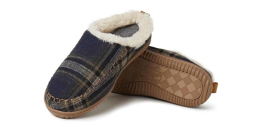 Dearfoams Men's Alpine Bern Clog Slipper