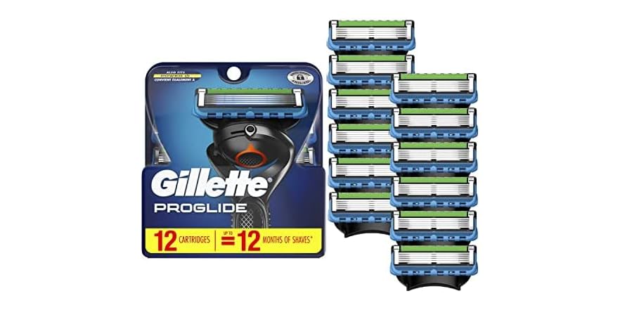 Gillette ProGlide Mens Razor Blade Refills, 12 Ct