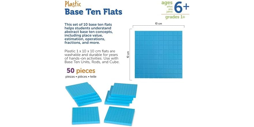 Plastic Base Ten Flats