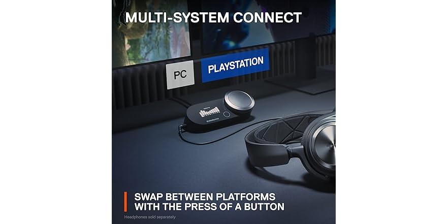 SteelSeries GameDAC Gen 2 Hi-Res Audio Amplifier - ESS Sabre Quad-DAC ...