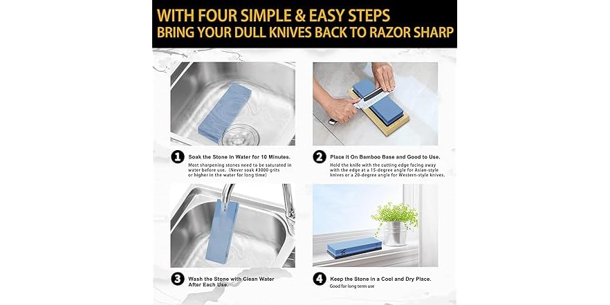 KERYE Knife Sharpening Stone Set