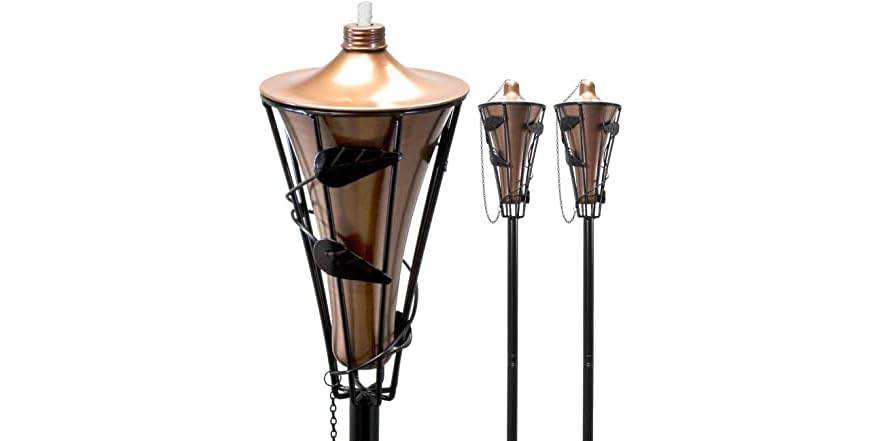 Matney Outdoor Metal Patio Torches