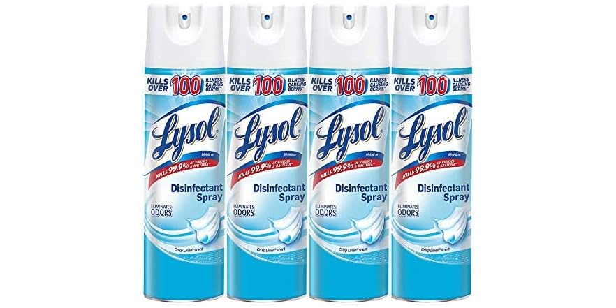 Lysol Disinfectant Spray, 4-Pack