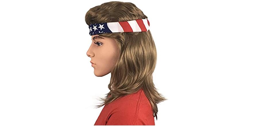 Premium Brown Mullet Wig