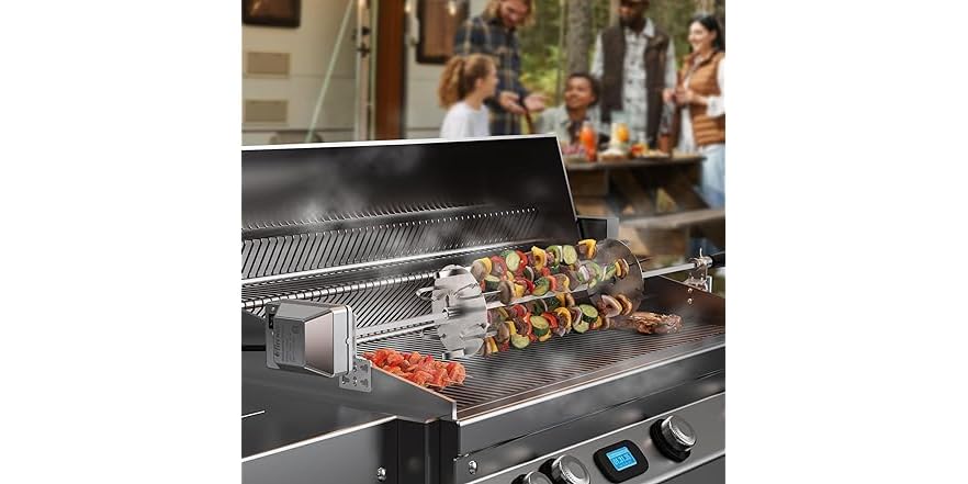 TURBRO Universal Grill Rotisserie Skewer Set