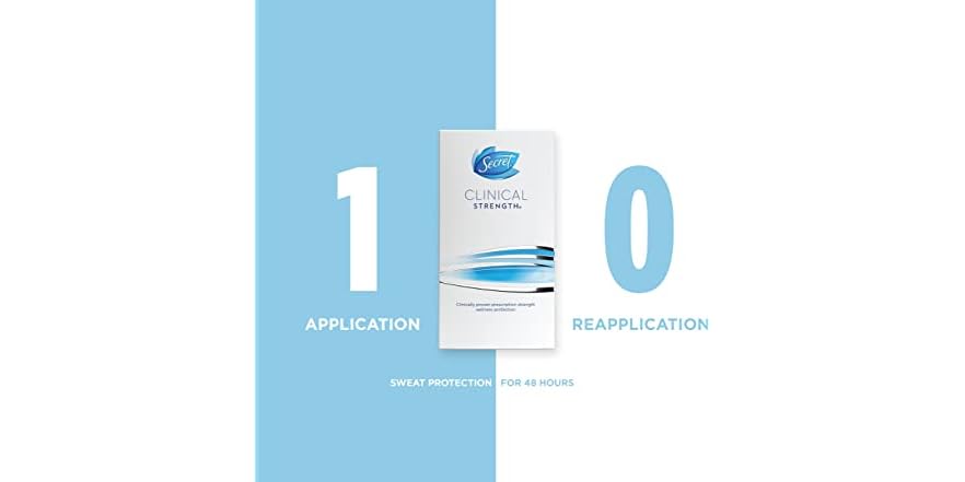 Secret Clinical Strength A-P/Deo, Clear