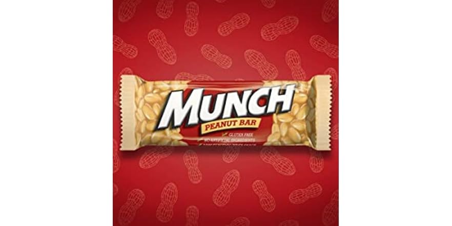 MUNCH Peanut Bar,36-Count Box