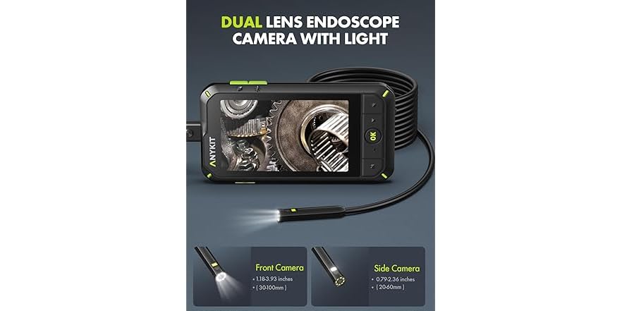 Dual Lens Borescope,1080P Camera