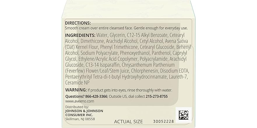 Aveeno Calm + Restore Facial Redness Relief Cream