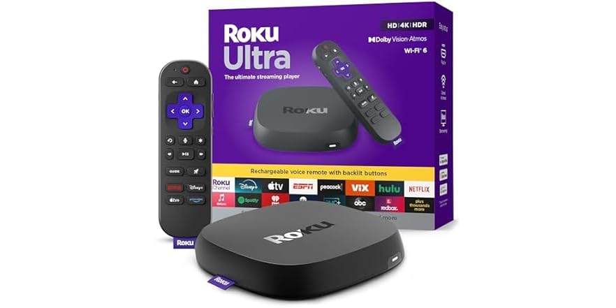 Roku Ultra - Ultimate Streaming Player - 4K Streaming Device (Open Box)