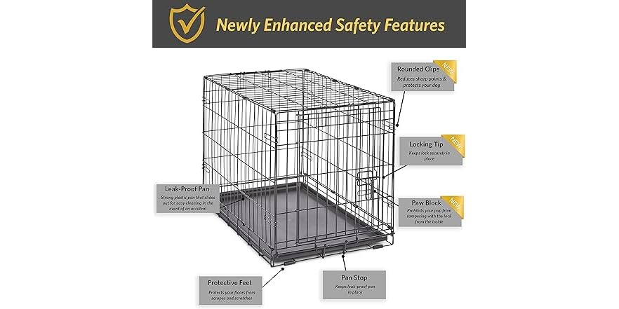 New World Single Door Dog Crate, 30"