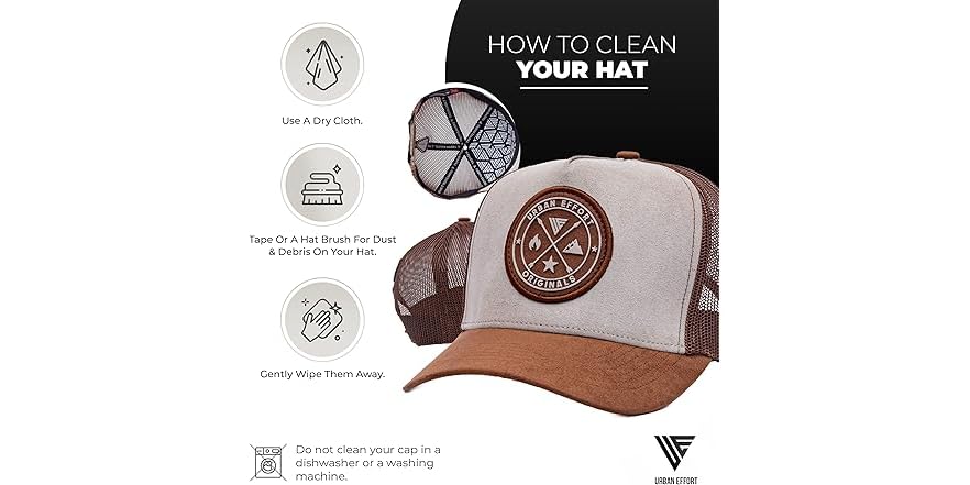 Urban Effort ORIG-BROWN/GRAY Urban Effort Mesh Back Cap - F