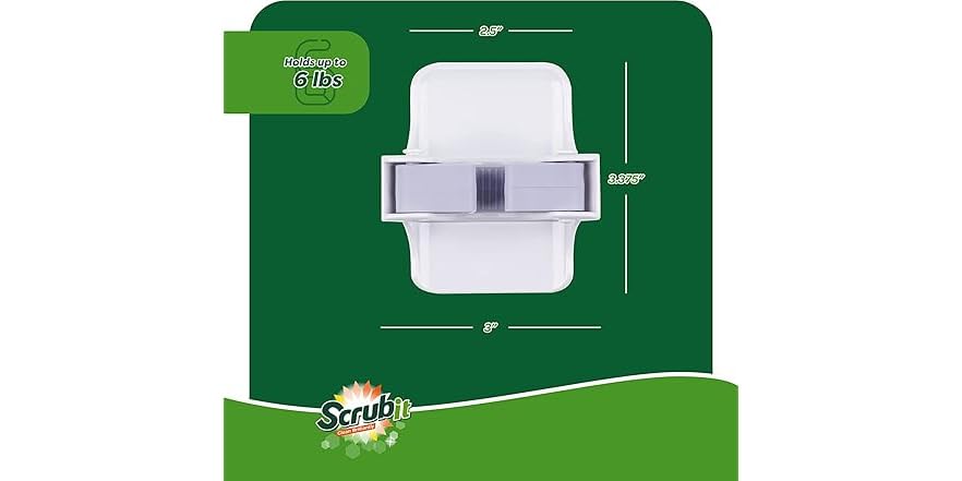 (2pk) SCRUBIT 721 Mop and Broom Holder Wall Mount