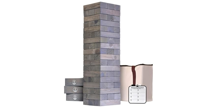 GoSports Giant Wooden Toppling Tower
