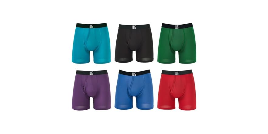 Chafe Safe Pouch Boxer Briefs - 6 Pack