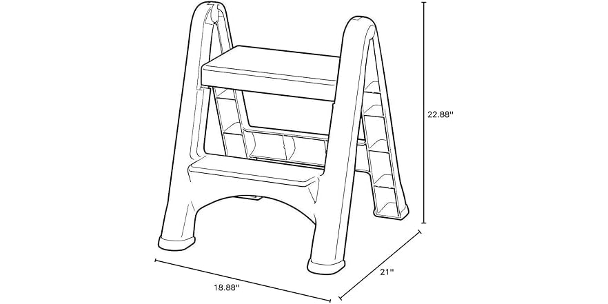 Rubbermaid Two-Step-Folding Stepstool