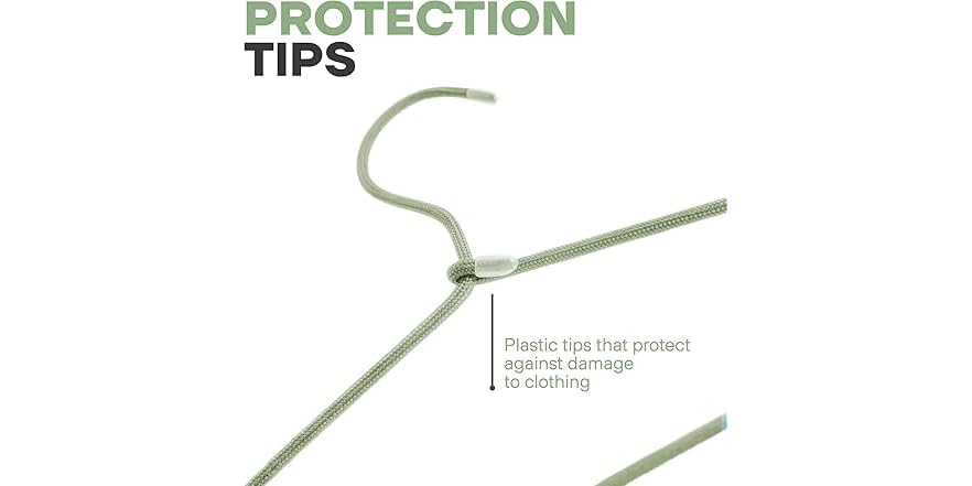 10-Pack of Fabric-Wrapped Metal Hanger