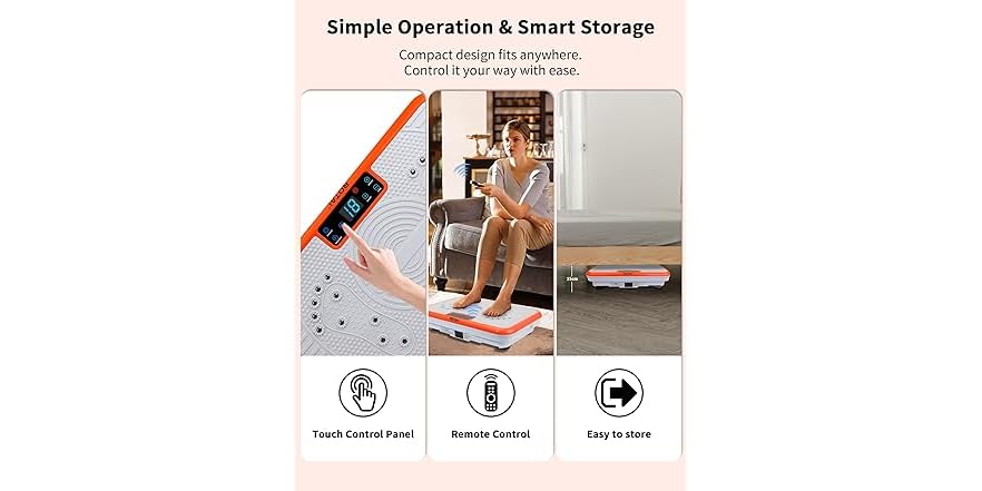 ROTAI Vibration Plate Exercise Machine, Vibration Plate for (Open Box)