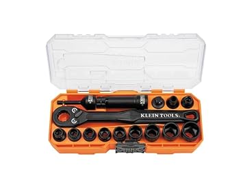 Klein Tools 65400 15pc Pass Through Socket Set