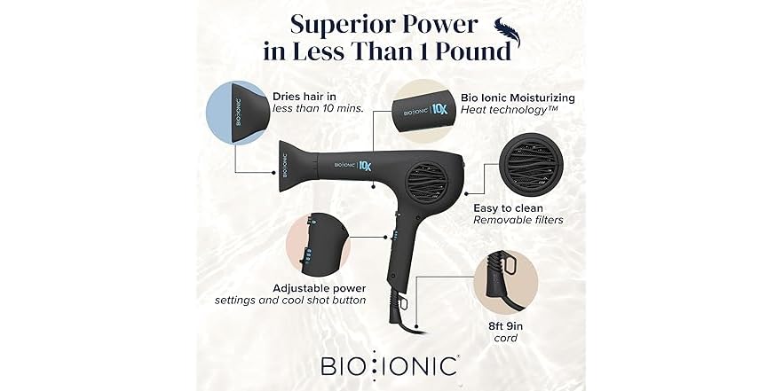 Bio Ionic 10X Pro Ultralight Speed Dryer