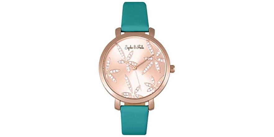 Sophie & Freda Key West Leather-Band Watch
