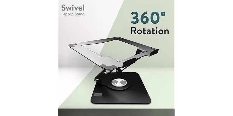 Uncaged Ergonomics Swivel Laptop Stand for Desk