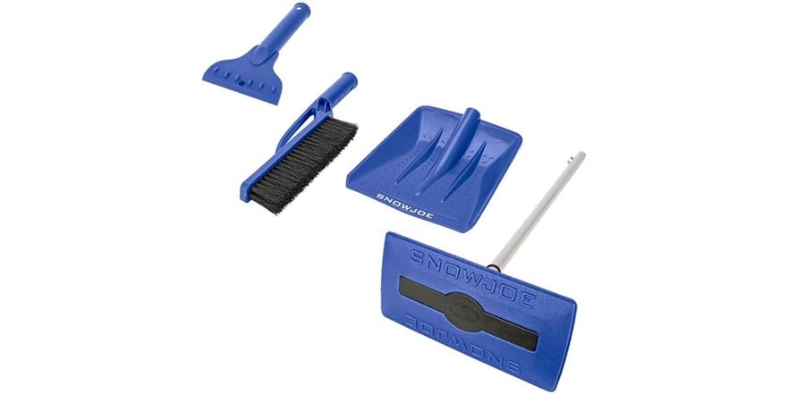 Snow Joe 4-in-1 Snow Broom w/Ice Scraper