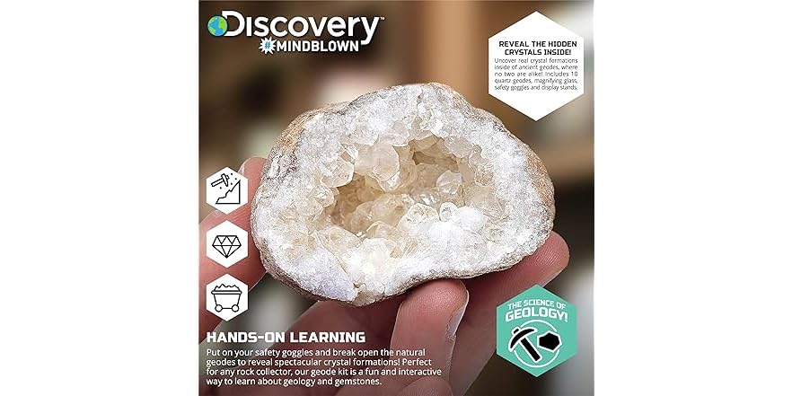 Mystery Crystals Geode Excavation Kit 14pc